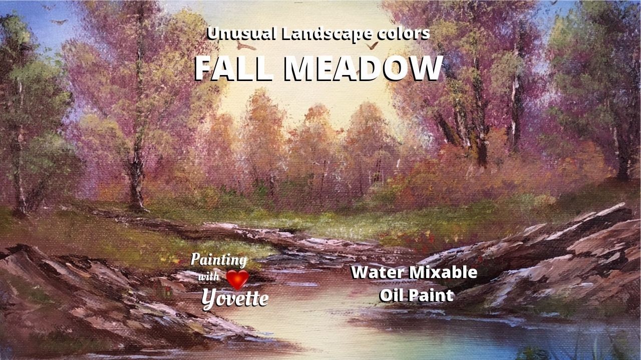 FALL MEADOW // Step by Step // Easy Lesson With Yovette - YouTube