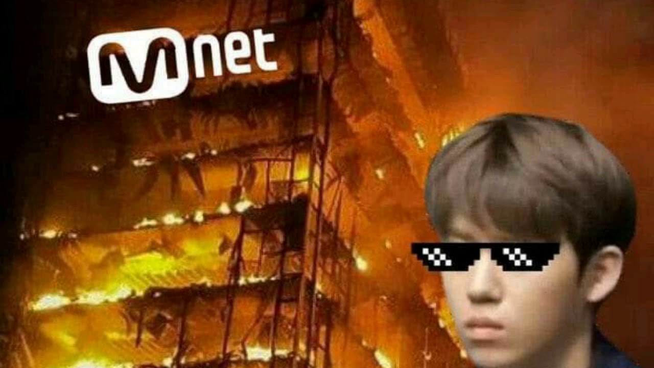 the first part of x1 ma as yunseong burns the mnet building - YouTube