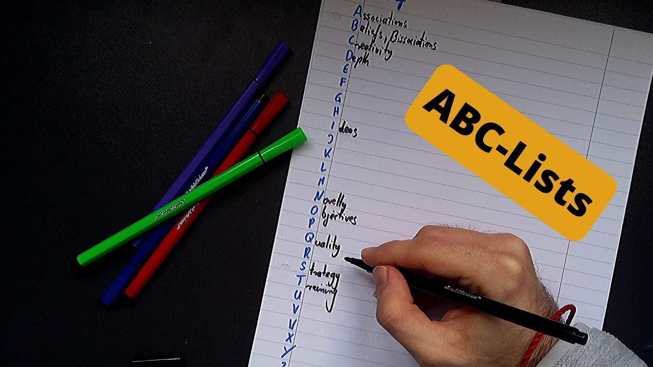 ABC-Lists - YouTube