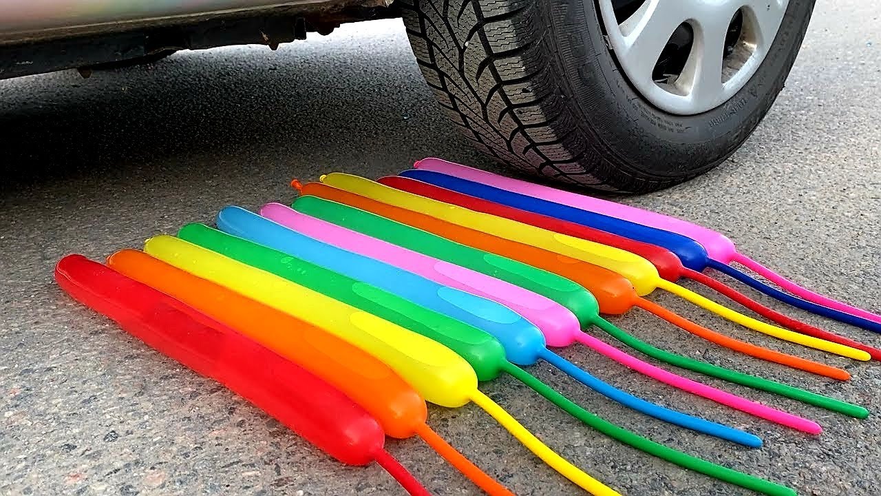 Running Over Stuff With a Car ASMR | Crushing Crunchy Toys and Soft ...