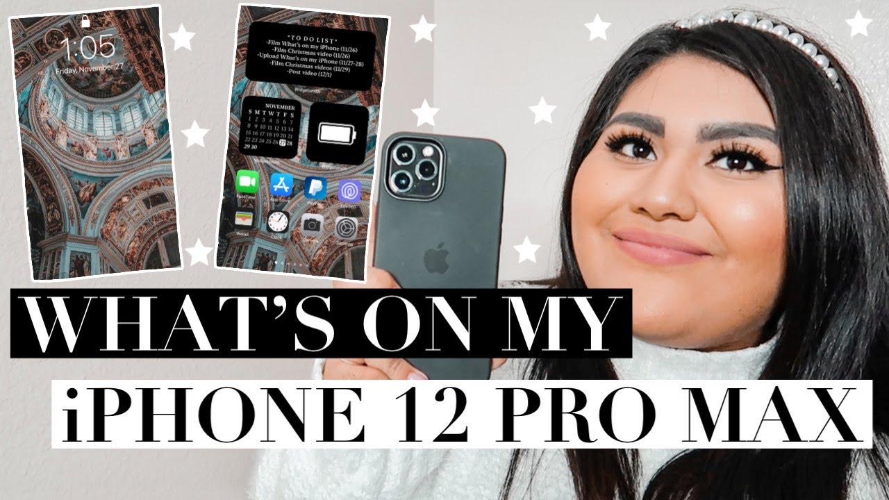 WHAT'S ON MY iPHONE 12 PRO MAX + ios14 customization! - YouTube