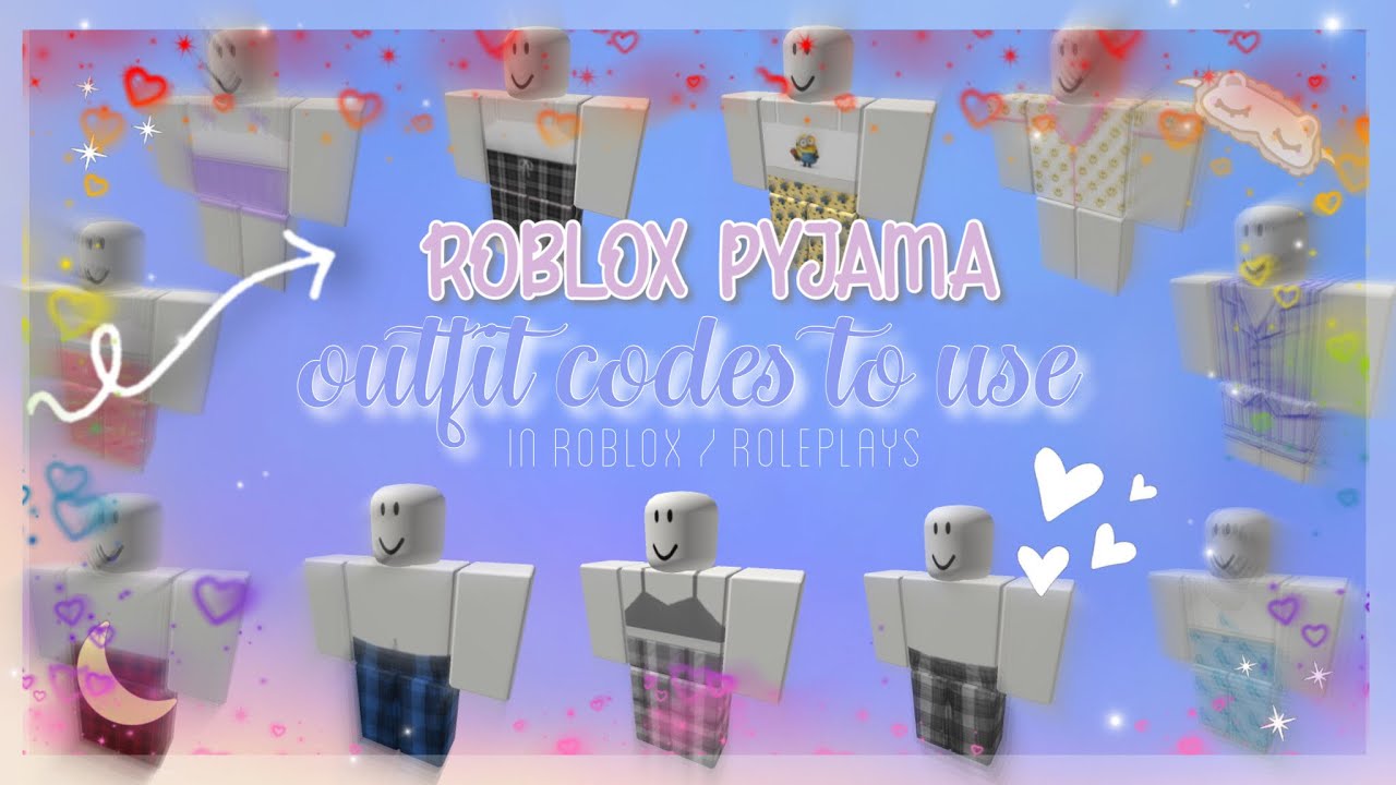 ROBLOX PYJAMA OUTFIT CODES FOR GIRLS AND BOYS! / ETERNXITY - YouTube