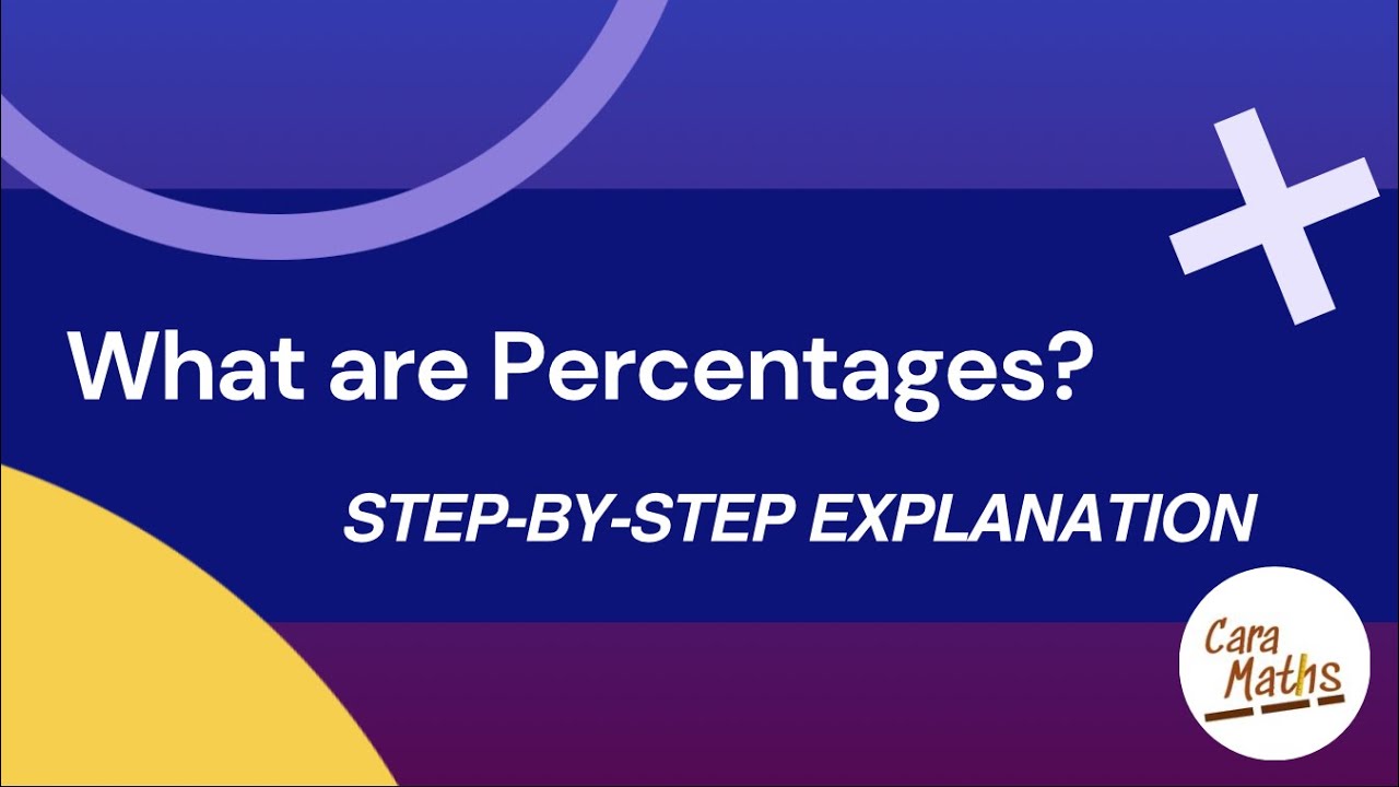Cara Maths - What are Percentages? || STEP-BY-STEP EQUATIONS INCLUDED ...