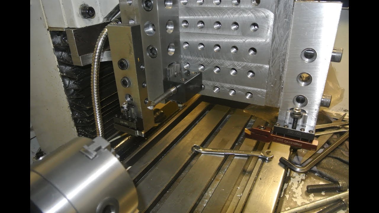 Gang Tooling for the Tormach Rapid Turn Part ! the Tooling Plate - YouTube