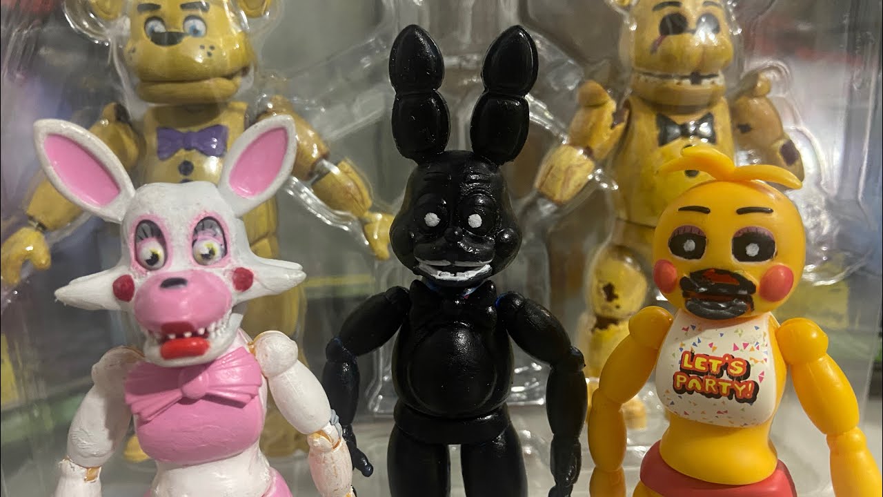 Shadow Bonnie beakless toy chica and toy foxy five nights at Freddy’s ...