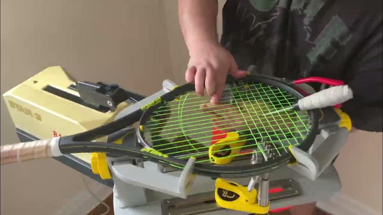 Babolat Star 3 - Stringing a Tennis Racket - YouTube