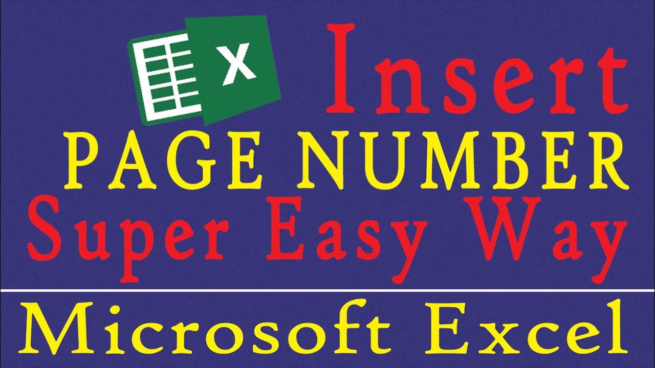 Insert Page Number In Microsoft Excel YouTube insert-page-number-in-microsoft-excel-youtube