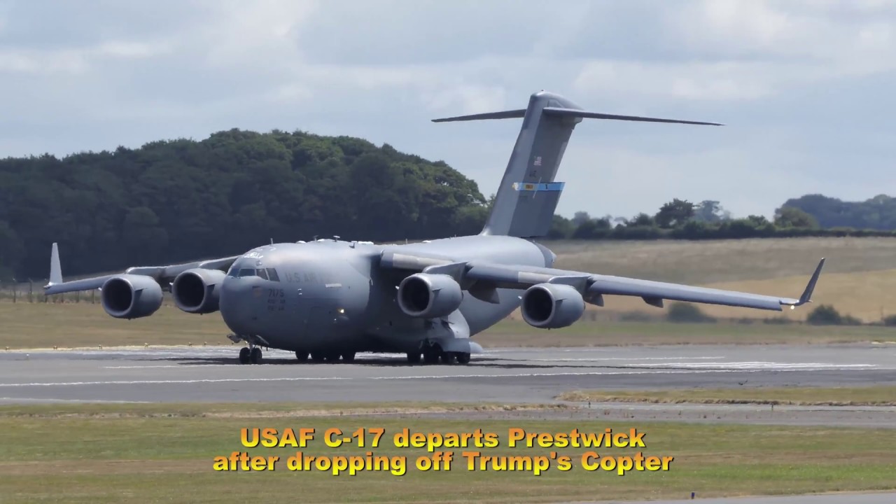 USAF C-17 Performance Takeoff - YouTube