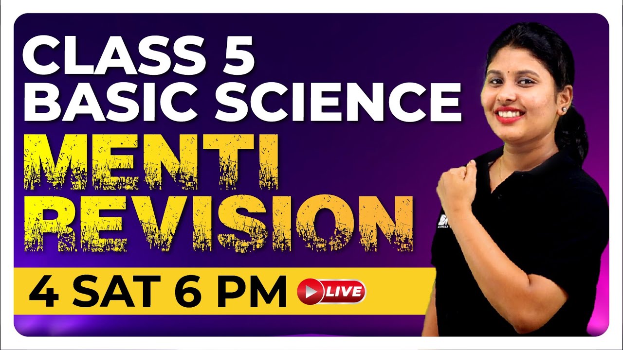 CLASS 5 BASIC SCIENCE | MENTI REVISION | EXAM WINNER - YouTube