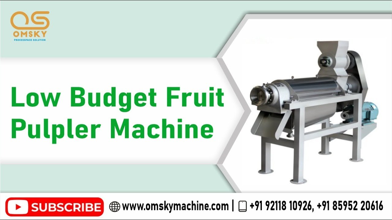 Fruit & Vegetable Pulper Machine with SS 304, Call Us-9211810926 - YouTube
