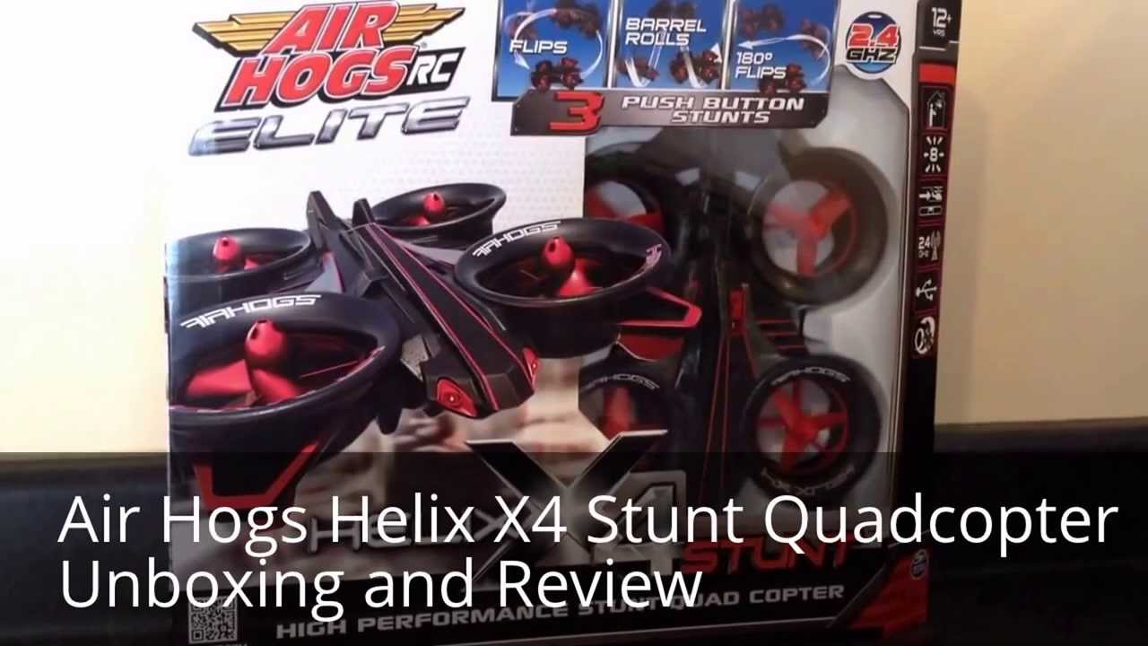 Air Hogs Helix X4 Stunt Quadcopter Unboxing and Review - YouTube