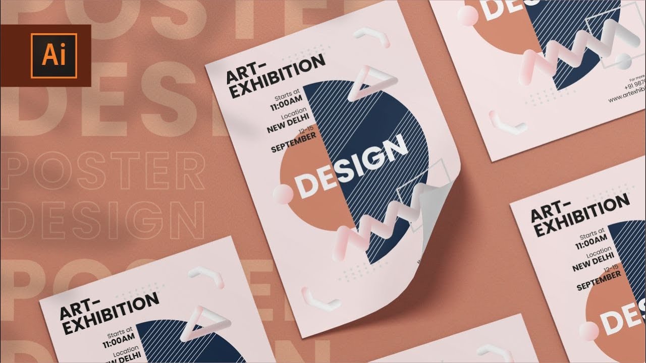 Poster Design in Adobe Illustrator I Adobe Illustrator Tutorial I ...