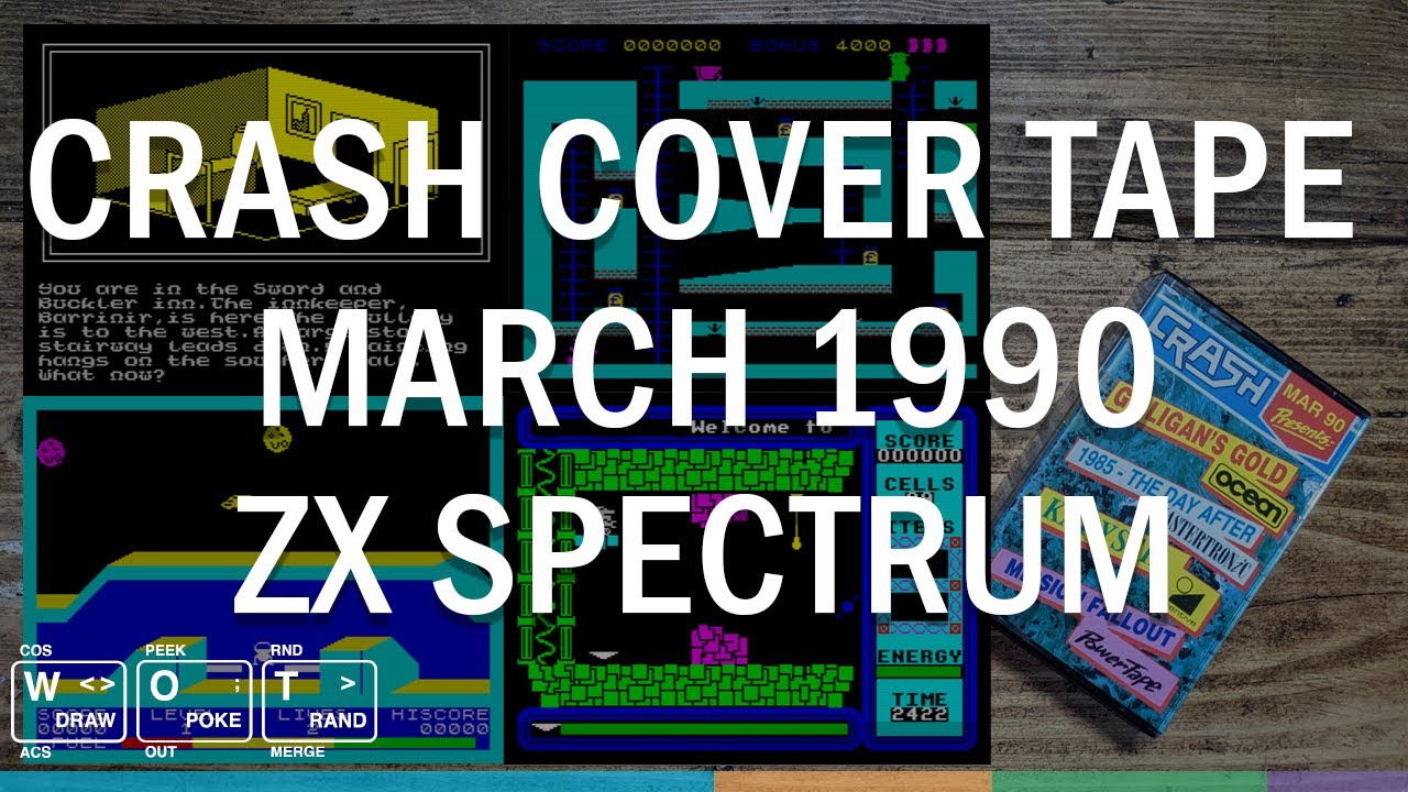Crash Cover Tape March 1990 - ZX Spectrum - YouTube