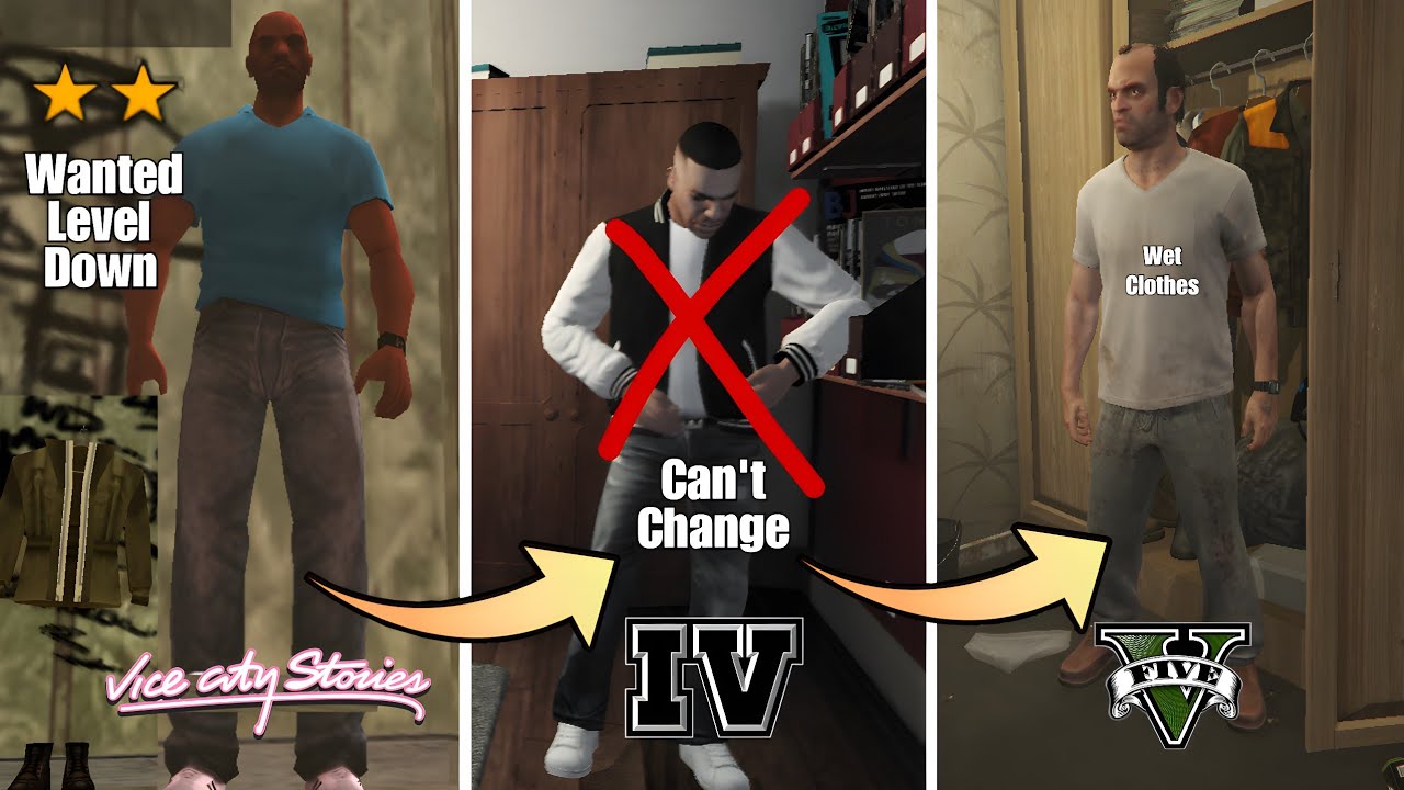 EVOLUTION of CLOTHING LOGIC in every GTA Game (2001→2023) - YouTube