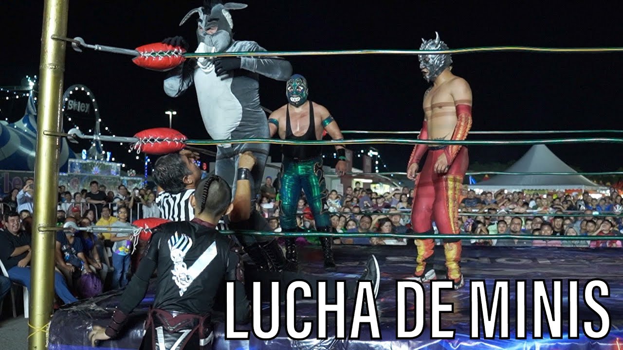 MINI VIKINGO & BURRITO VS DRAGO KID & REY ESPECTRITO |FERIA TAMAULIPAS ...