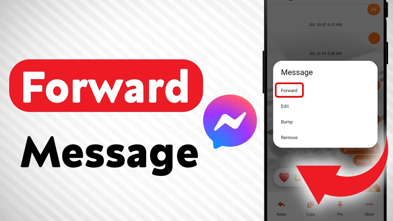 How to Forward A Message On Messenger (Updated) - YouTube