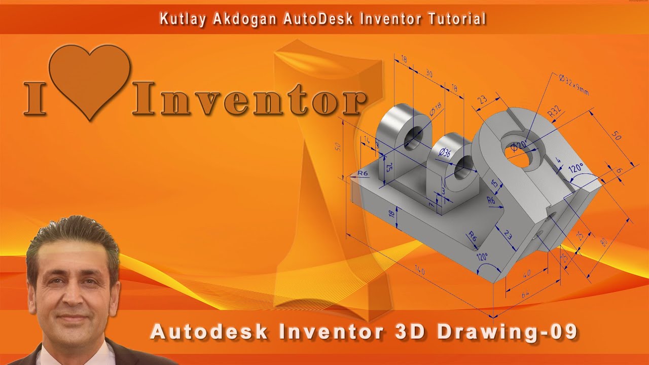 Autodesk Inventor Video Tutorial / video dersler-3D-09 - YouTube