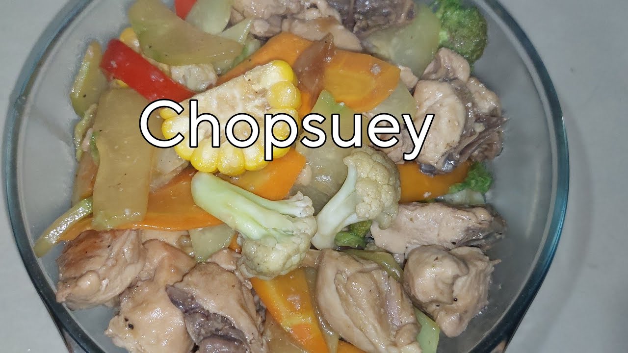 Chopsuey simple recipe - YouTube