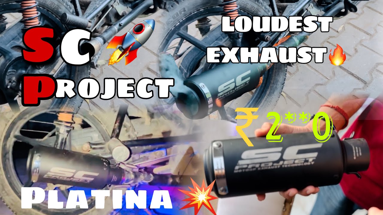 SC Project in Platina 😱 New MODIFIED SC Silencer For Platina 💥|SC ...