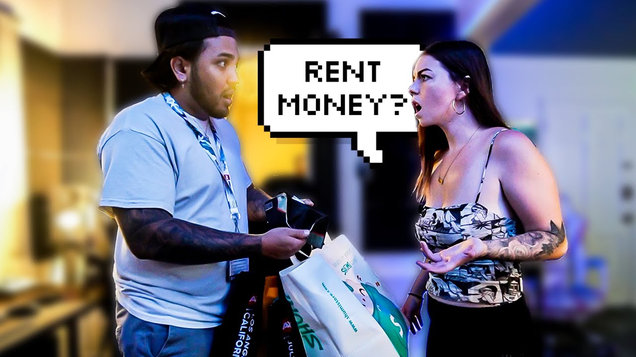 I Spent Our Rent Money Prank! - YouTube