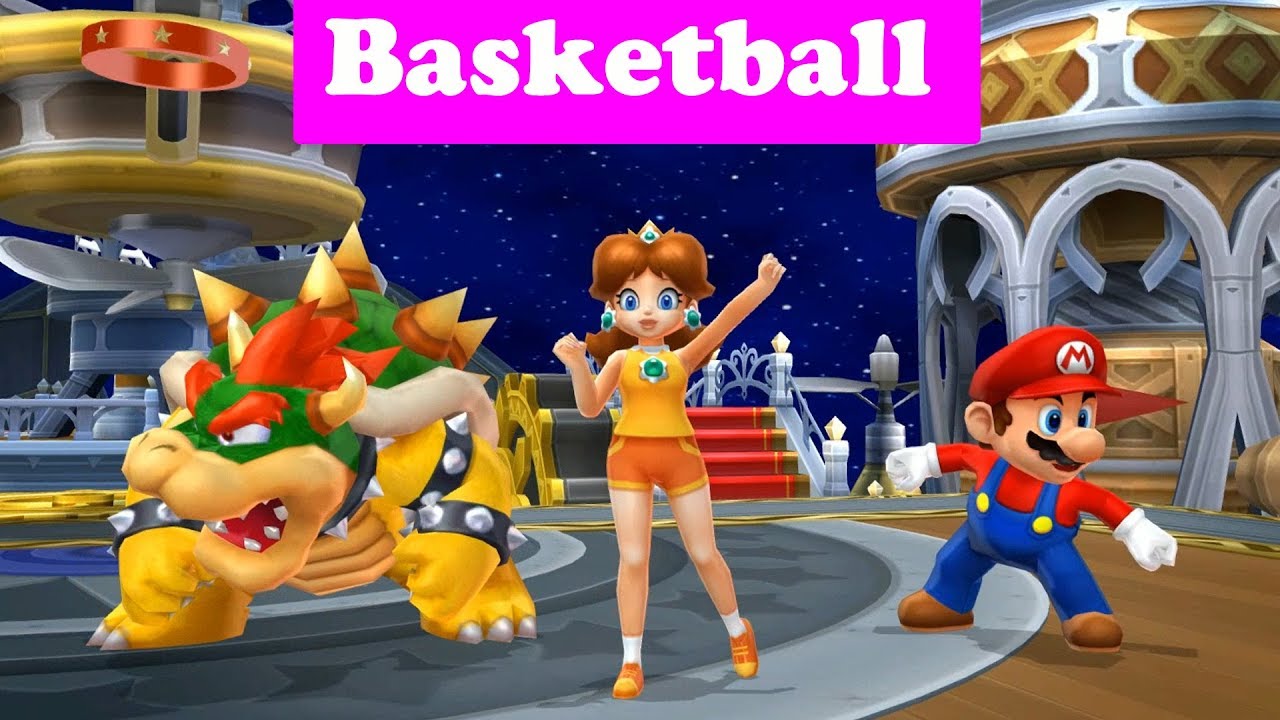 Mario Sport Mix - Basketball Team Daisy Vs Team Slime in Star Ship ...