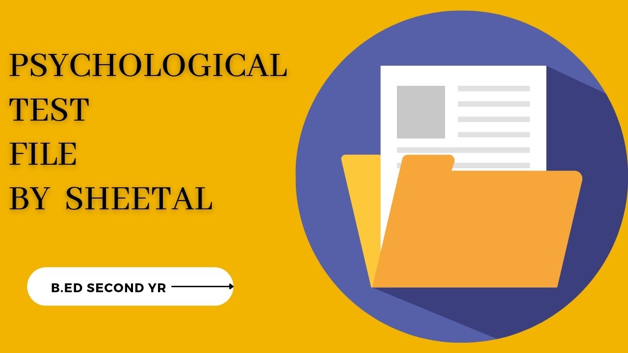 PSYCHOLOGICAL TEST FILE BY Sheetal#rmpsu #files #agrauniversityupdate # ...