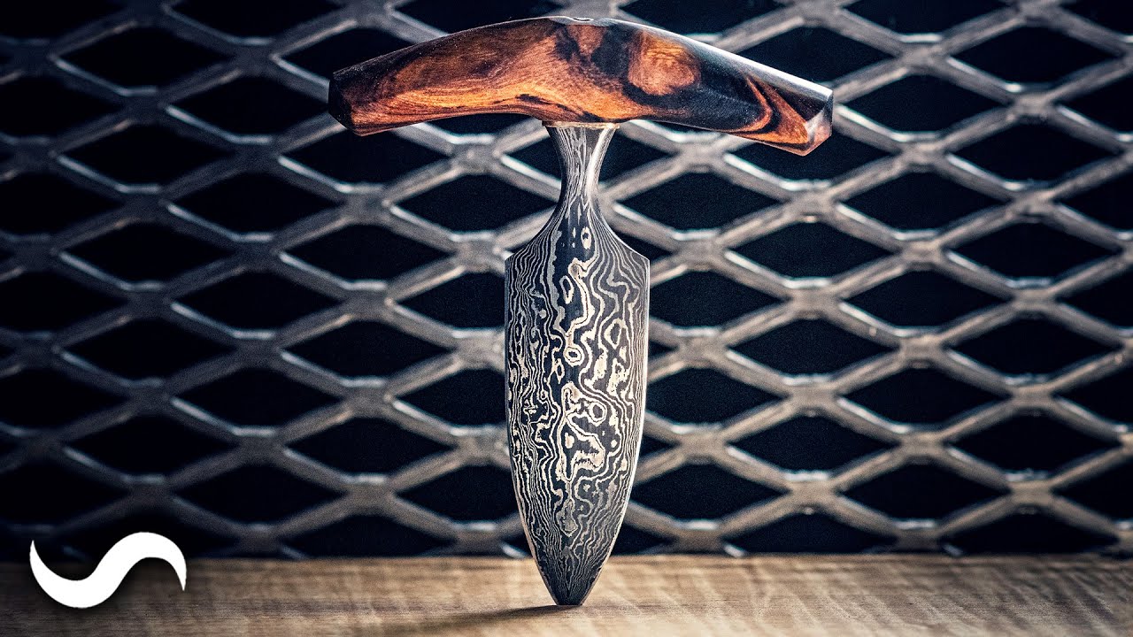 MAKING A PUSH DAGGER WITH BASIC TOOLS!!! - YouTube