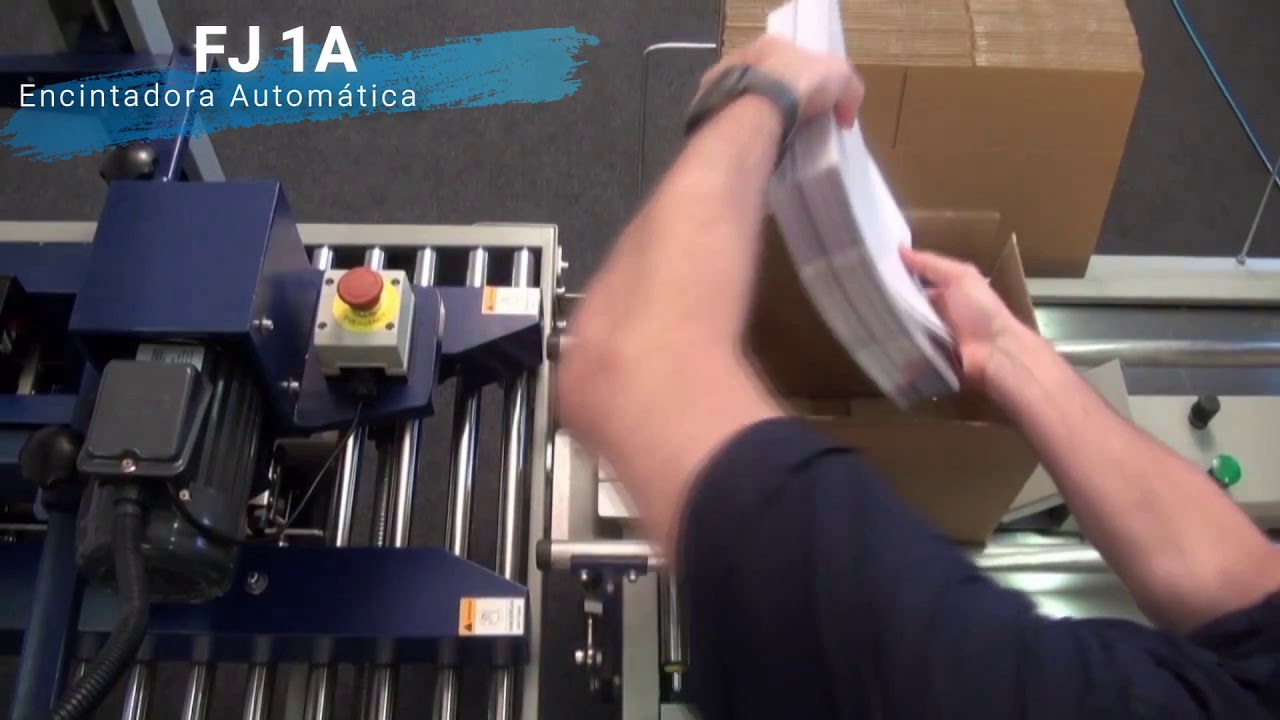 Máquina Encintadora de Cajas FJ1A - YouTube