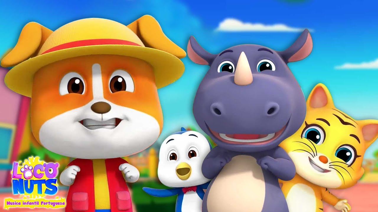 Loco Nuts Canção Do Zoológico Animal Vídeos De Aprendizagem Para Bebês ...