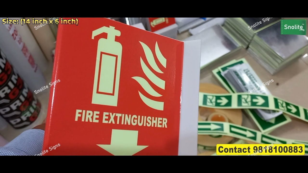 FIRE EXTINGUISHER SIGNAGE WALL MOUNTED FIRE EXTINGUISHER SIGNAGE FIRE ...