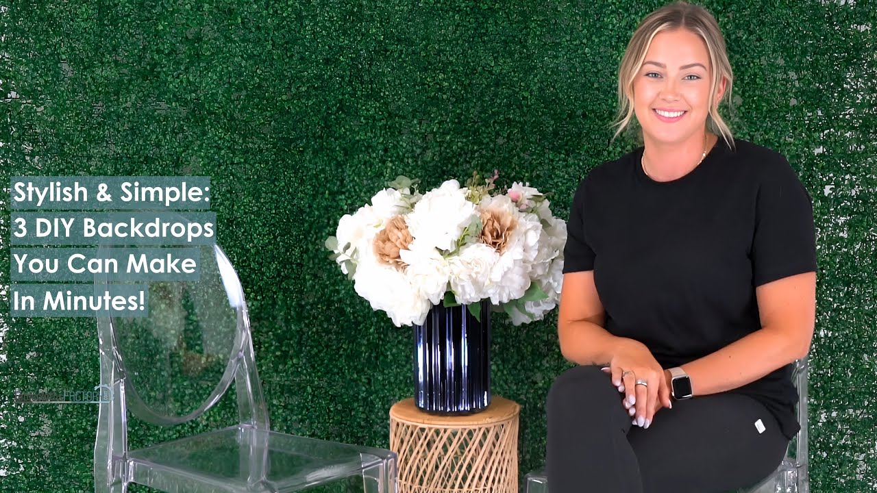 Stylish & Simple: 3 DIY Backdrops You Can Make In Minutes ...