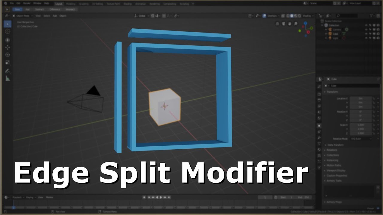 Edge Split Modifier GER Blender 2 8 YouTube Edge Split Modifier GER Blender 2 8 YouTube