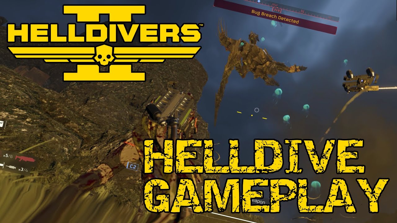 A Flying Bile Titan! | HELLDIVERS 2 Gameplay - YouTube