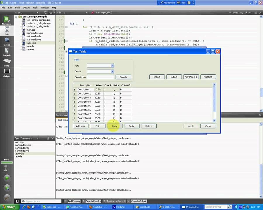 Qt453 Qtablewidgets Custom Cell Youtube