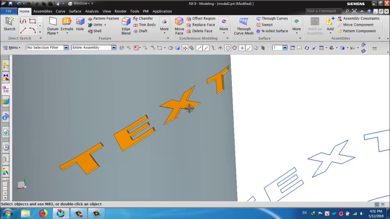 Hướng dẫn chi tiết lệnh "Project Curve" trong Siemens NX - YouTube