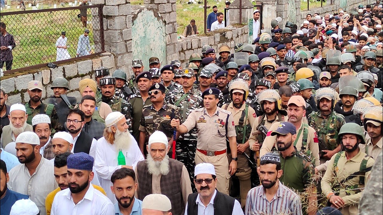 Eid procession held at Kishtwar. The surrounding atmosphere vibrates ...