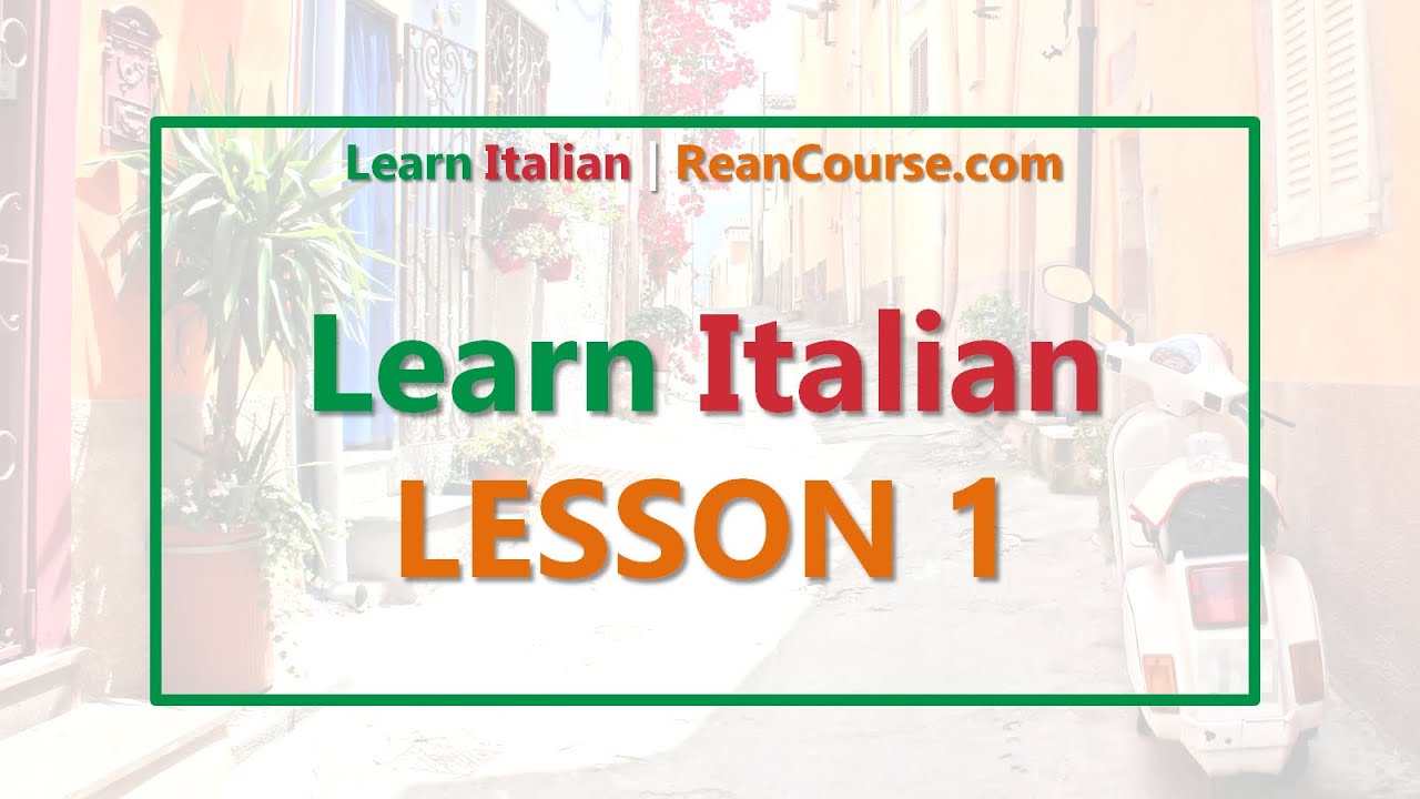Learn Italian Lesson 1 (Easy Italian Reading Practice with Audio ...