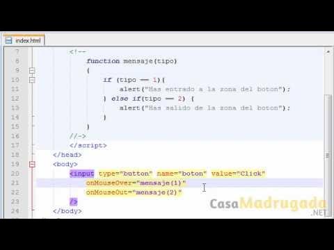 Tutorial Javascript - 27 - Eventos onMouseOver y onMouseOut - YouTube
