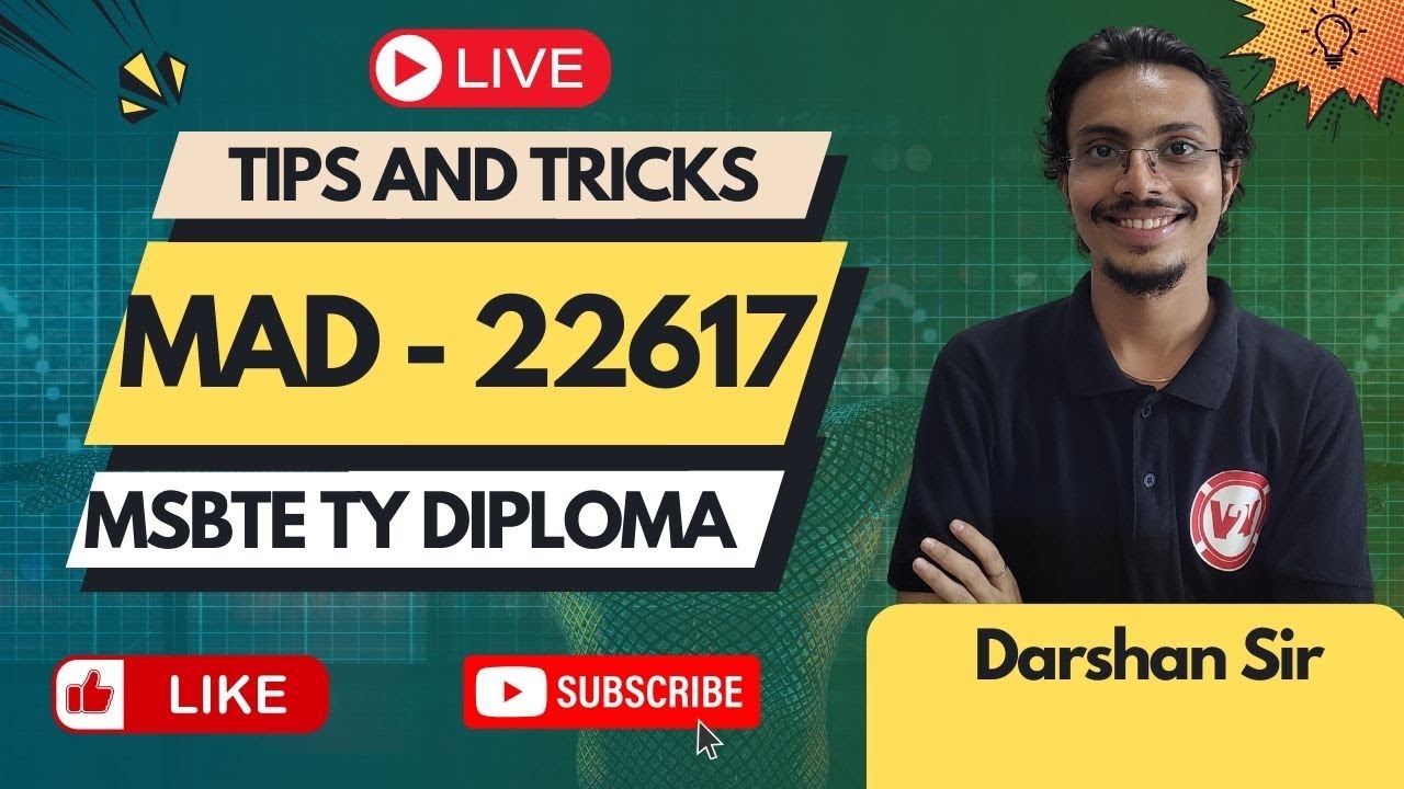 MAD | TY DIPLOMA - CO/IF/AIML BRANCH | Tips And Tricks | K-Scheme 💻🚀 ...