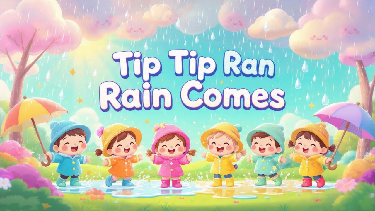 ⭐Tip-Tip Rain Song for Kids | Cute English Rhyme | Rainy Day Fun - YouTube
