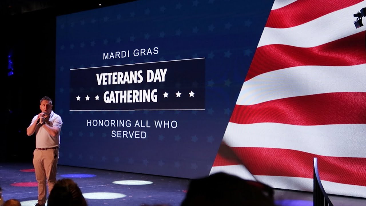 Carnival Mardi Gras Veteran's Day Event With Cruise Director Mike Pack ...