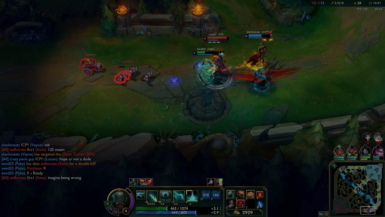 Pyke Ult runs out during cast - YouTube