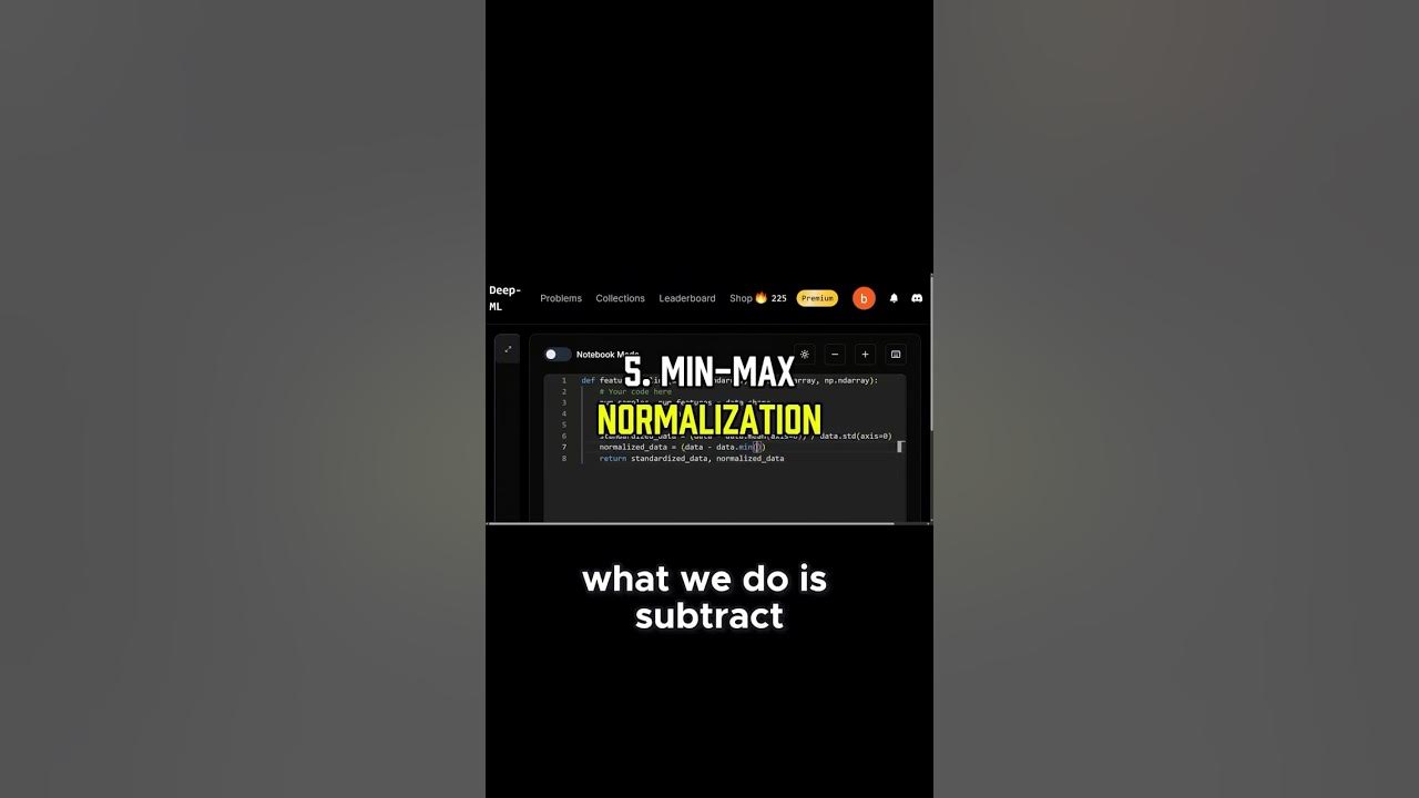 Normalize Data In 2 Lines Of Code! #coding #datascience #programming - YouTube