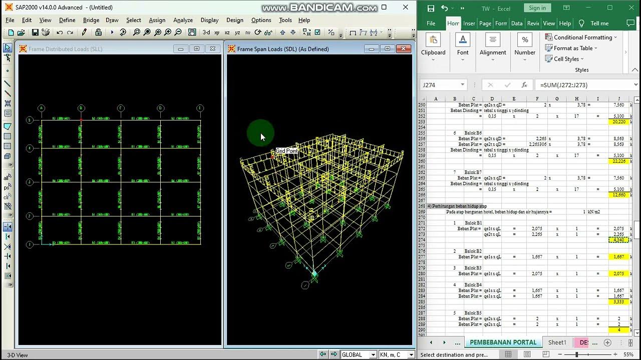 TUTORIAL ANALISA BANGUNAN GEDUNG DENGAN SAP2000 PART 4 - YouTube