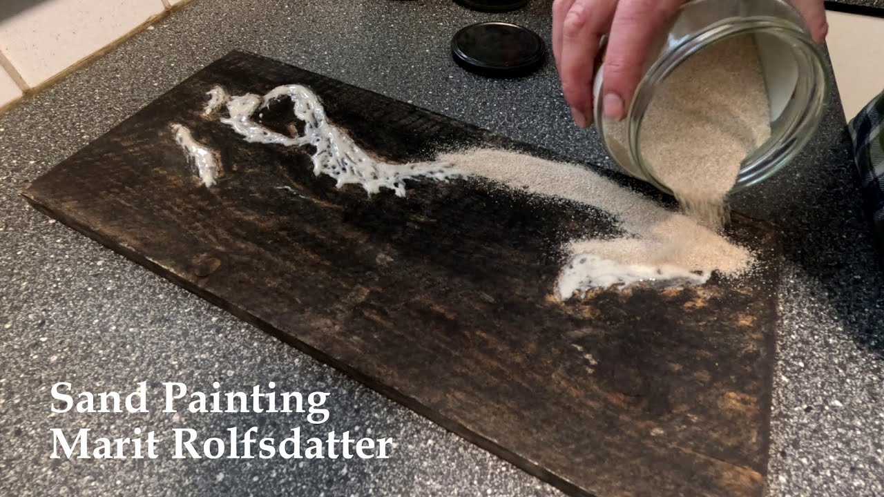 Silhouette Woman | Sand Art, creative painting, Satisfying Art Video ...
