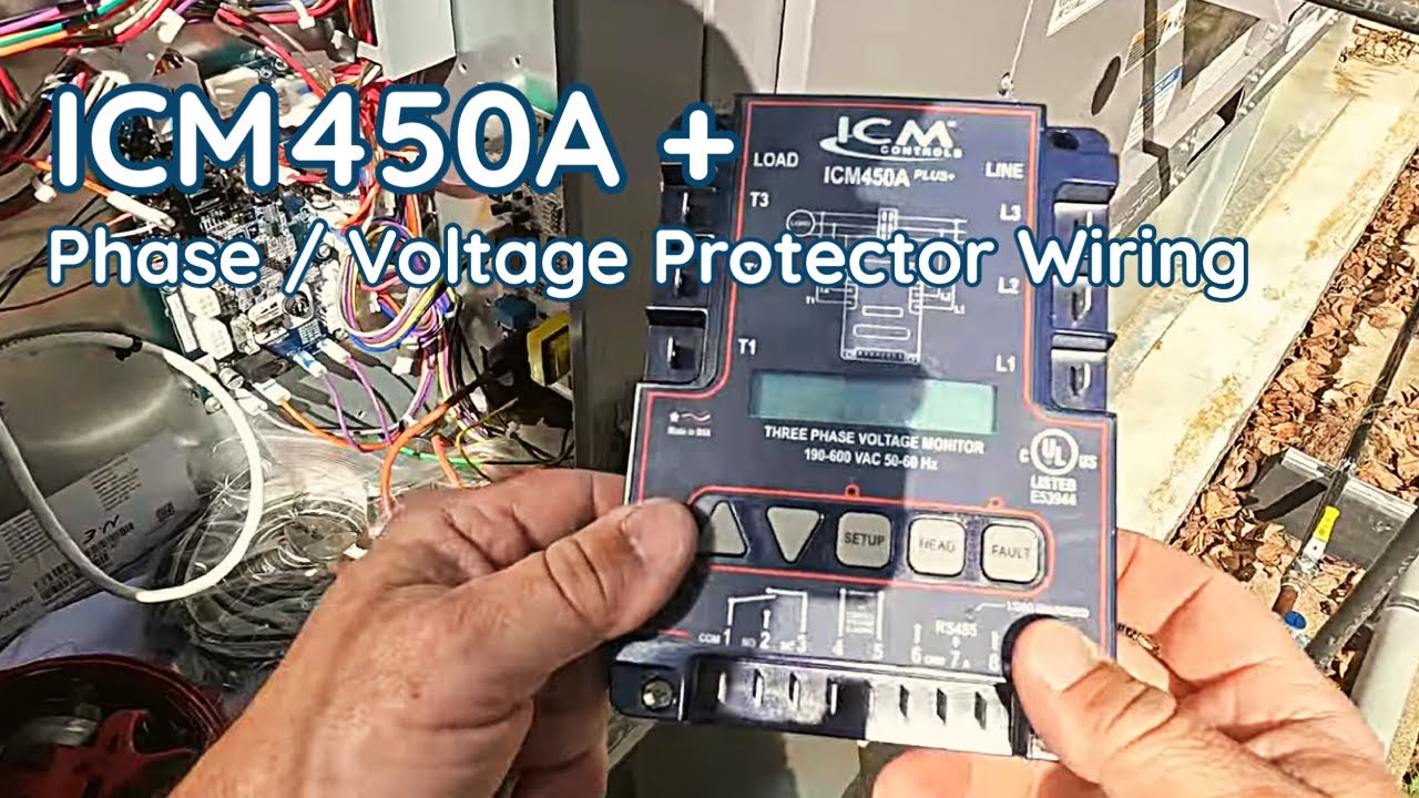 How To Install & Program Phase Protectors In HVAC Systems ICM450A - YouTube