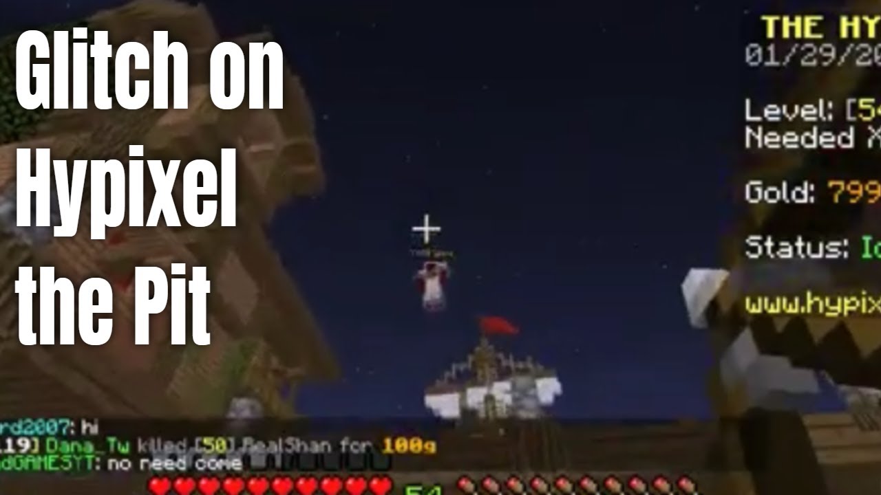 Glitch on Hypixel the Pit - YouTube