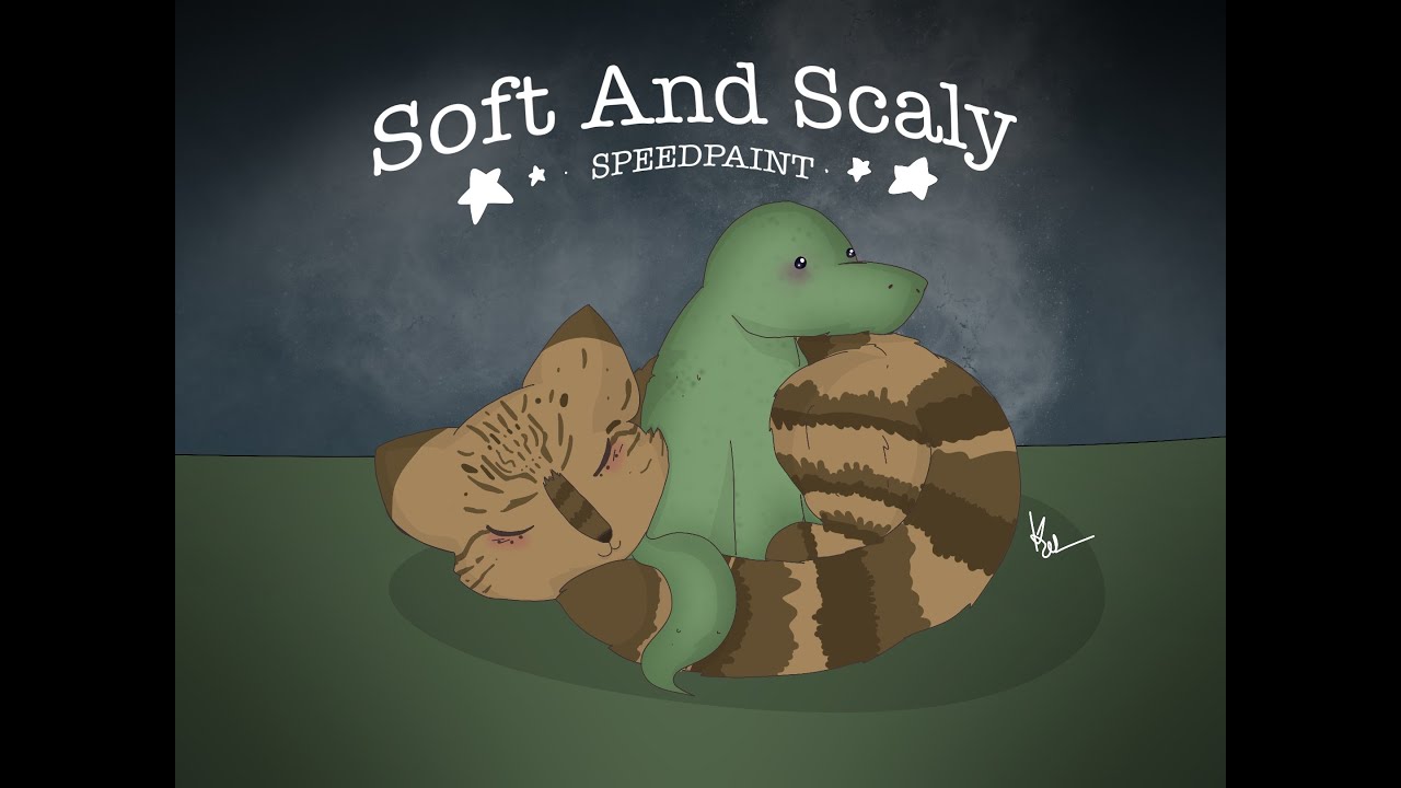 Soft And Scaly speedpaint 🖤 - YouTube