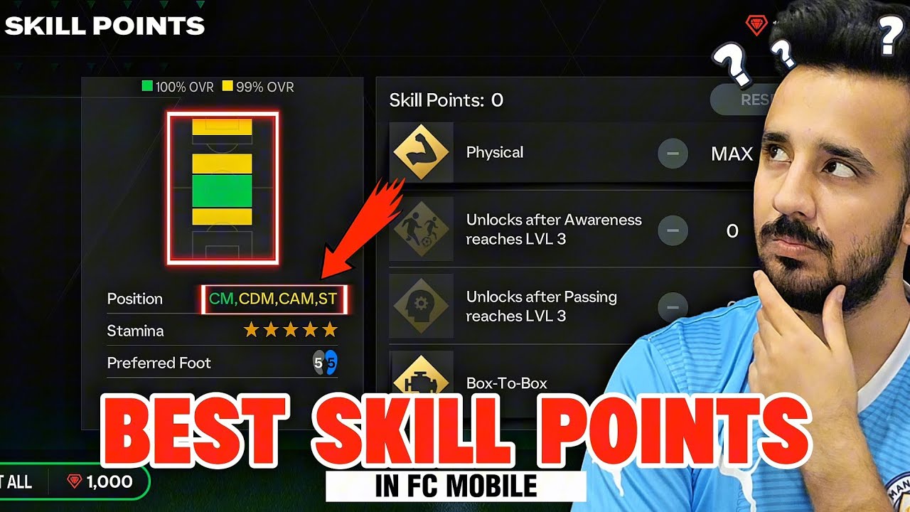 Best Skill Points To Upgrade - FC Mobile - YouTube