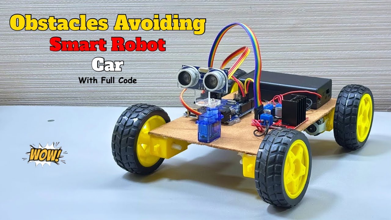 Build an Obstacles Avoiding Robot Car - Step by Step! - YouTube